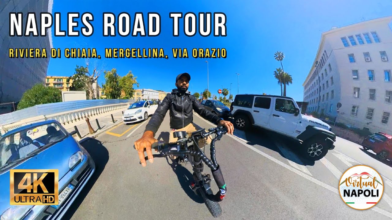 Naples Road Tour 4k UHD Riviera di Chiaia to via Manzoni Napoli - Italy ...
