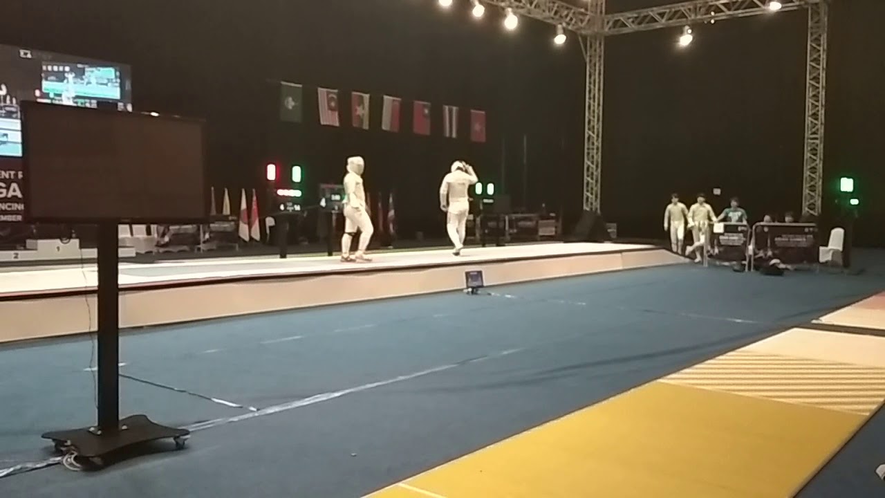 Final SUMSEL (INA) VS KOREA Test event kejurnas anggar 2017,JAKARTA ...