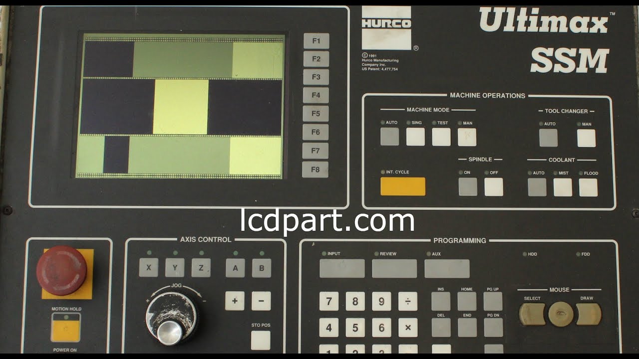 Ultimax-SSM-OP, Retrofit Monitor for Hurco Ultimax SSM - YouTube