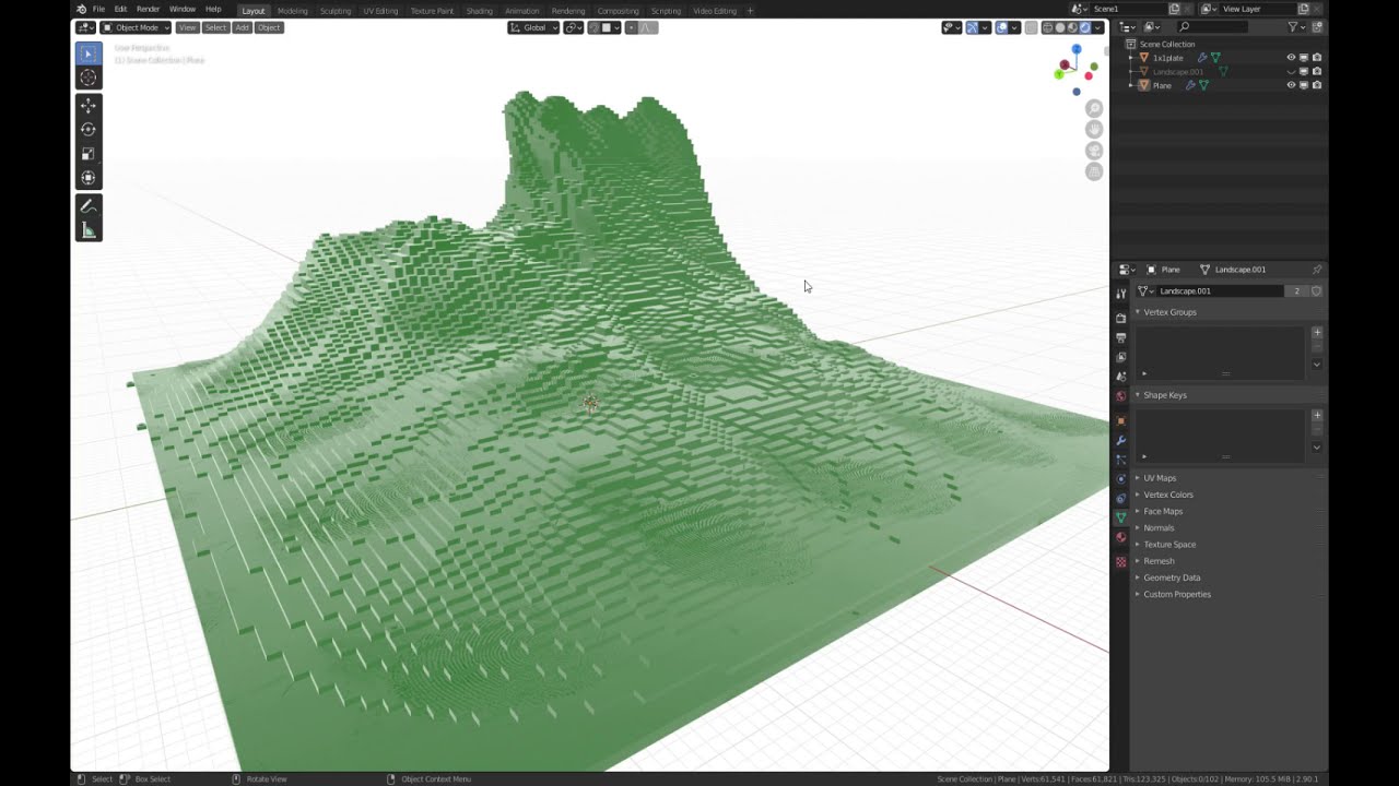 Brick Built Landscape Blender Tutorial - YouTube