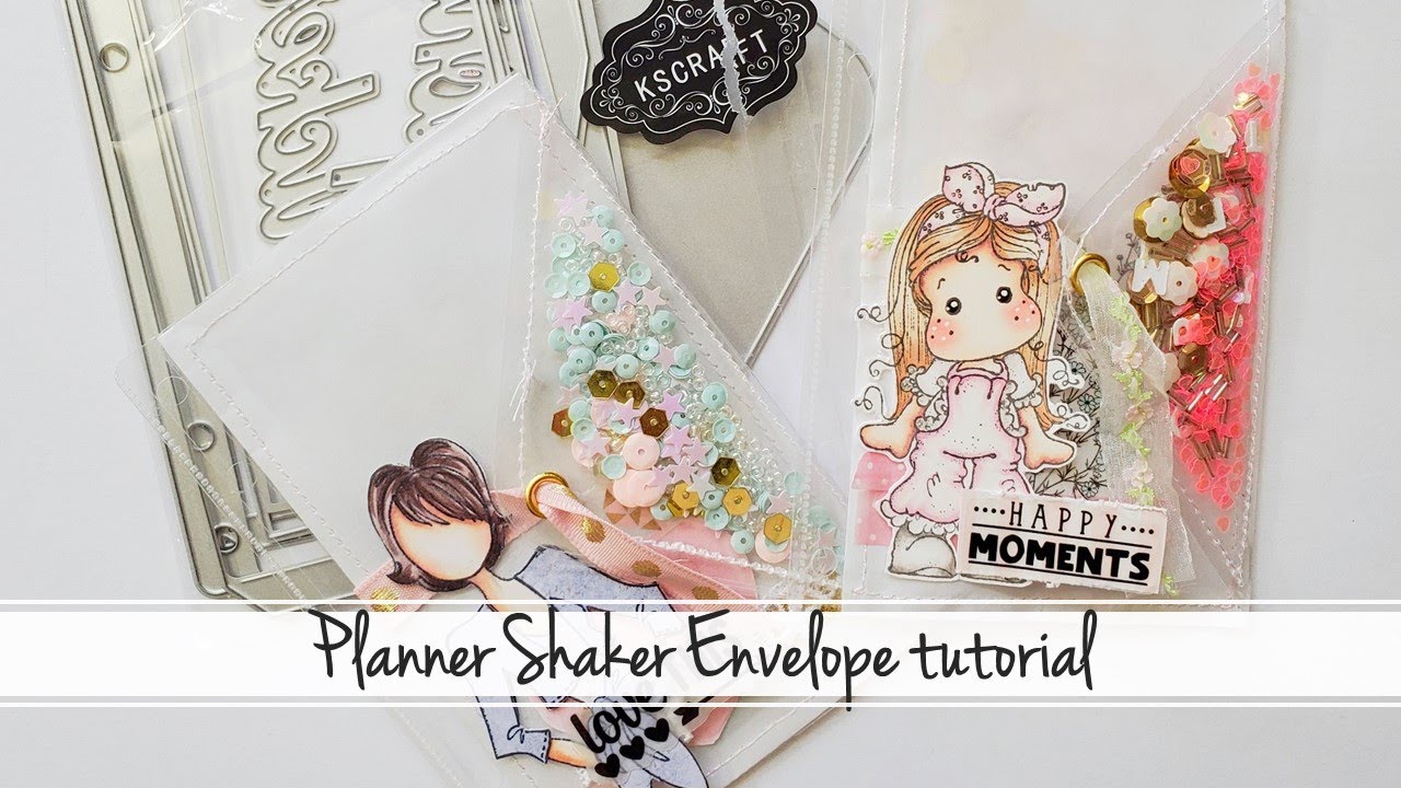 Planner Shaker Envelope tutorial | Kscrafts - YouTube
