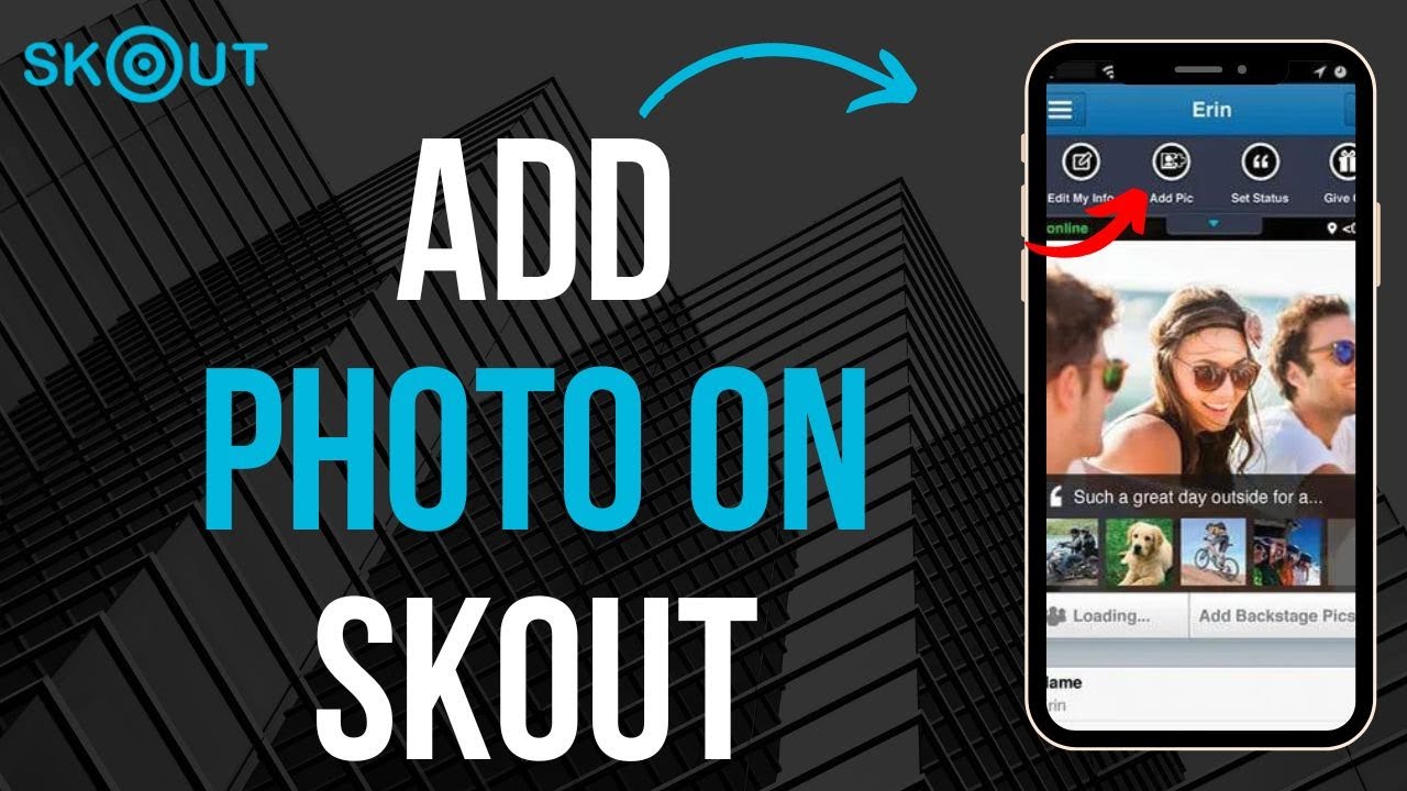 How To Add Photo On SKOUT Dating App (Quick) - YouTube