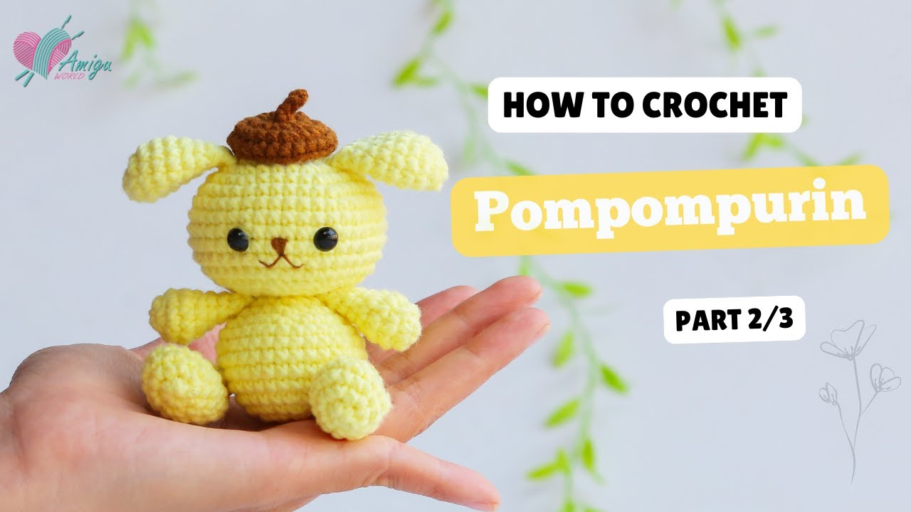 #706 | Crochet Pompompurin (2/3) | Crochet Characters Amigurumi | Free ...