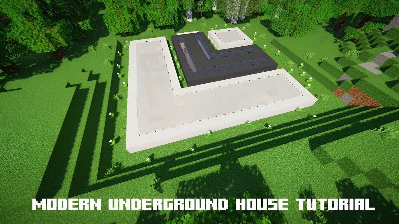 Minecraft Tutorial - Modern Underground House - YouTube