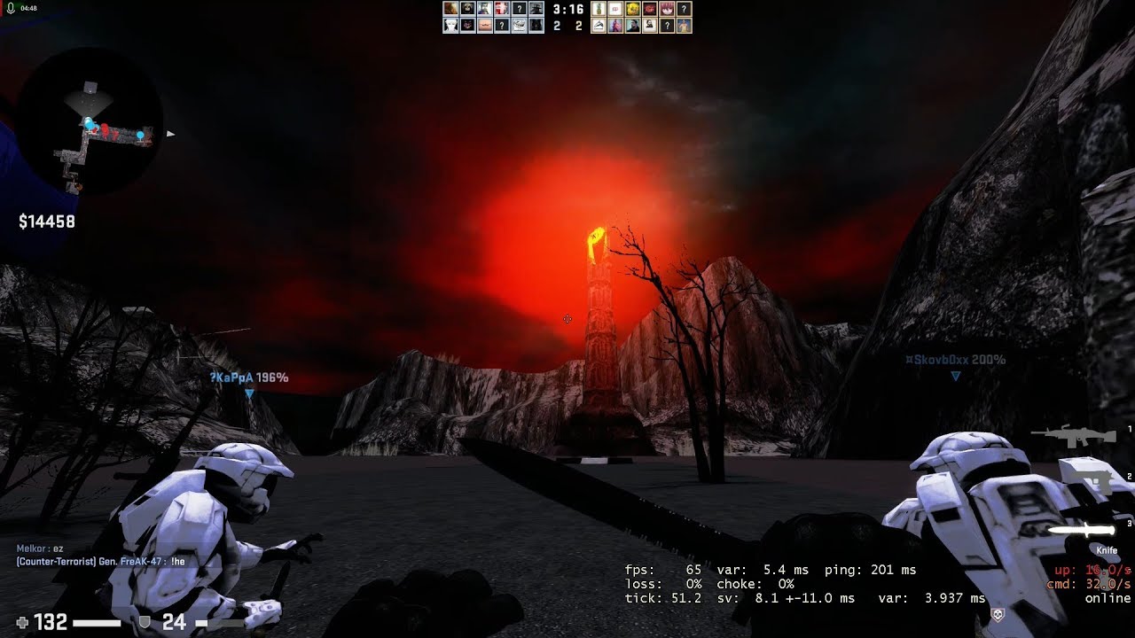 CSGO : The Lord of the Rings Map - Zombie MOD Gameplay - YouTube