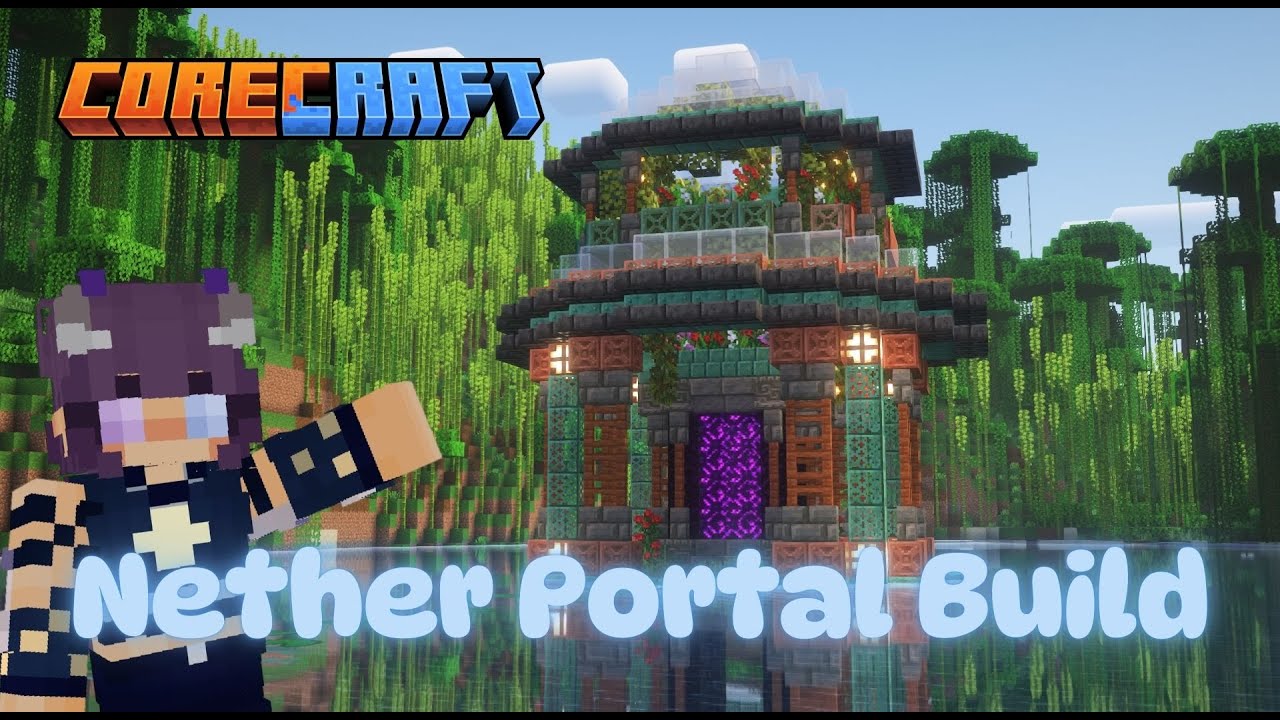 [Corecraft] Nether Portal Speed Build - YouTube