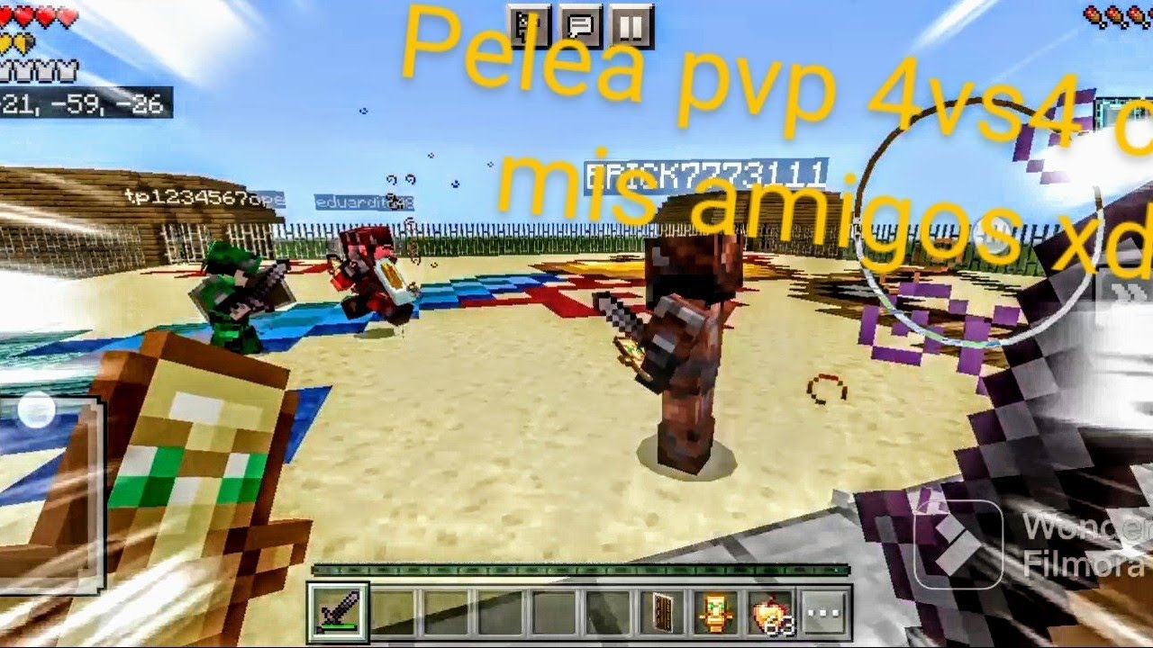 pvp 4vs4 con mis amigos - YouTube
