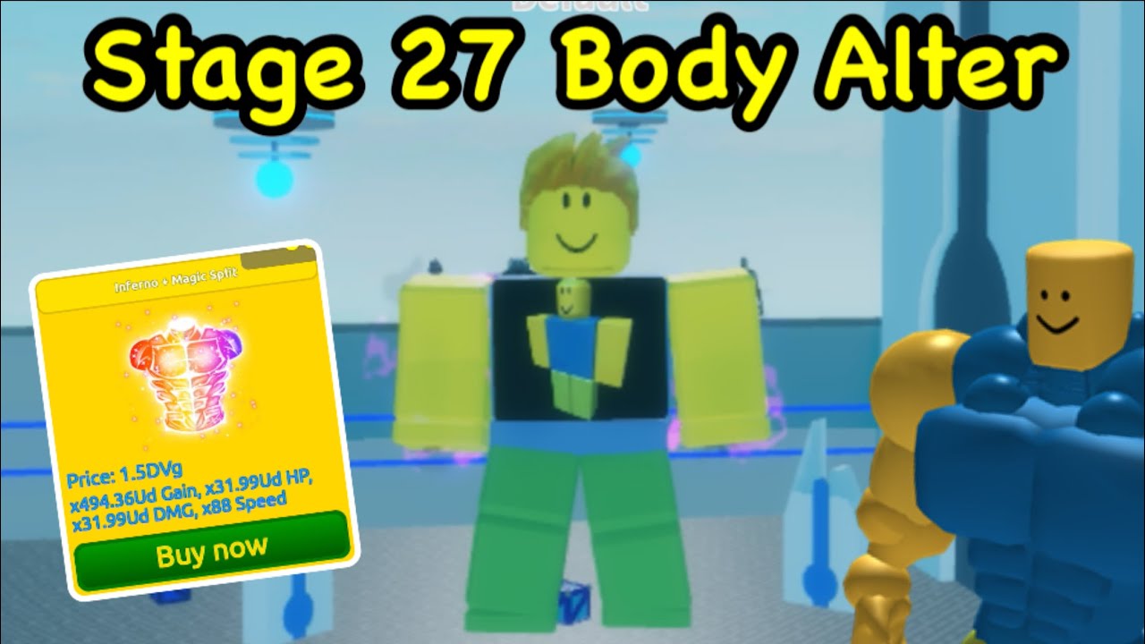 I Unlocked Stage 27 BODY ALTER in Roblox FAST LIFTING SIMULATOR! - YouTube