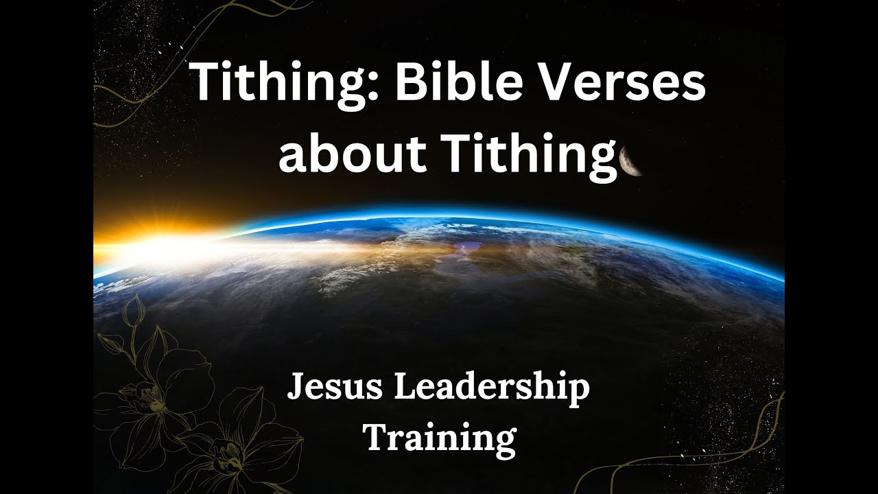Tithing Bible Verses about Tithing - YouTube