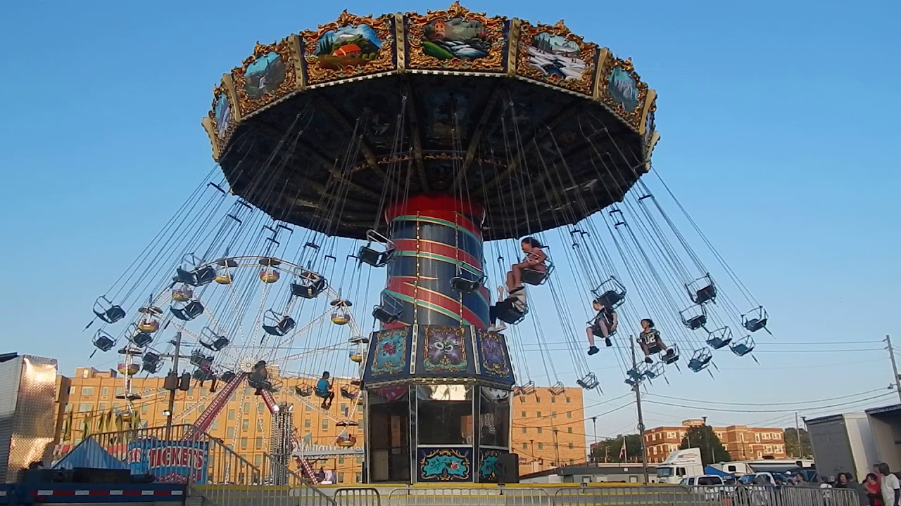 Rides at the Allentown Fair (helicopter, swings, ferris wheel, etc ...