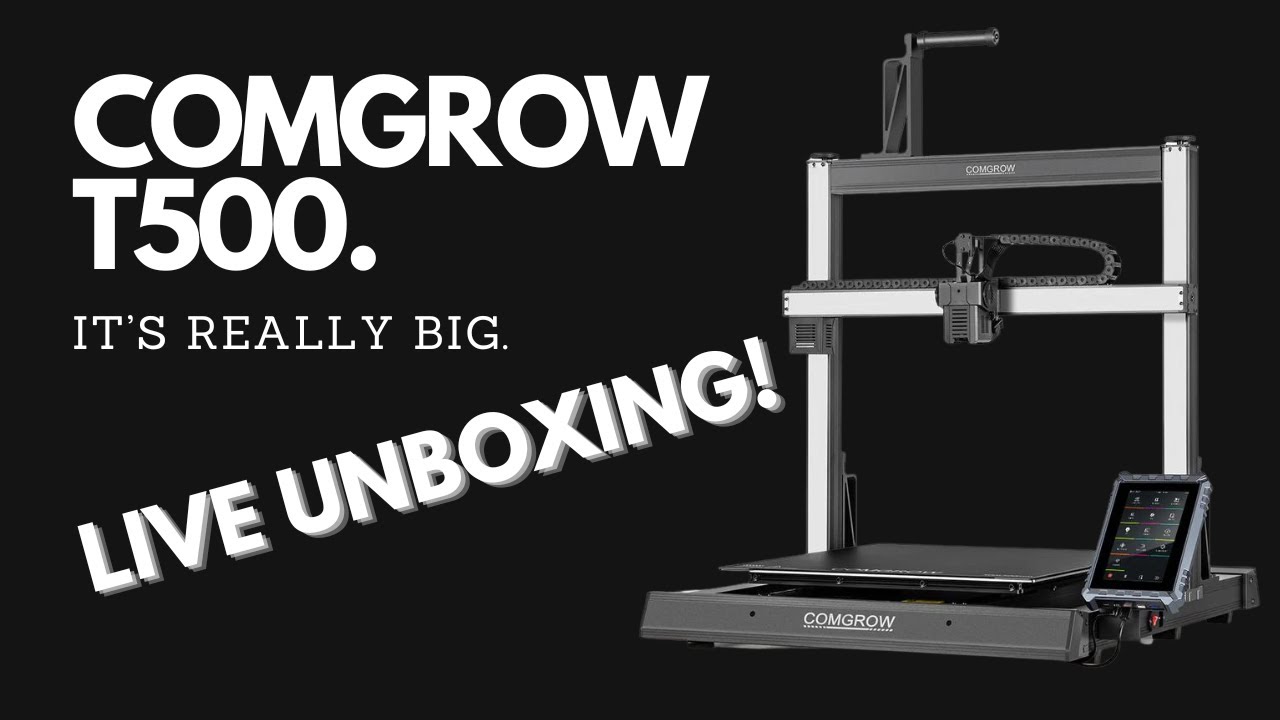 Unboxing & Testing: The Colossal Comgrow T500 3D Printer! - YouTube