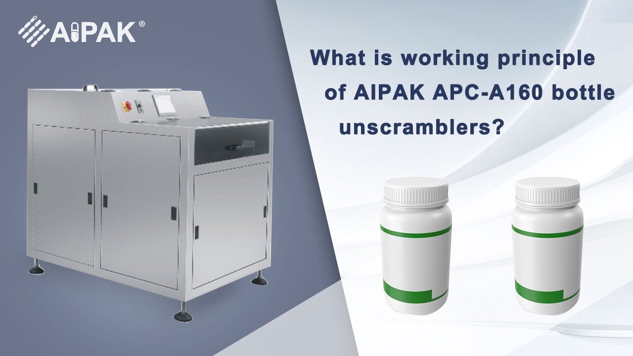 What is working principle of AIPAK APC-A160 bottle unscramblers? - YouTube