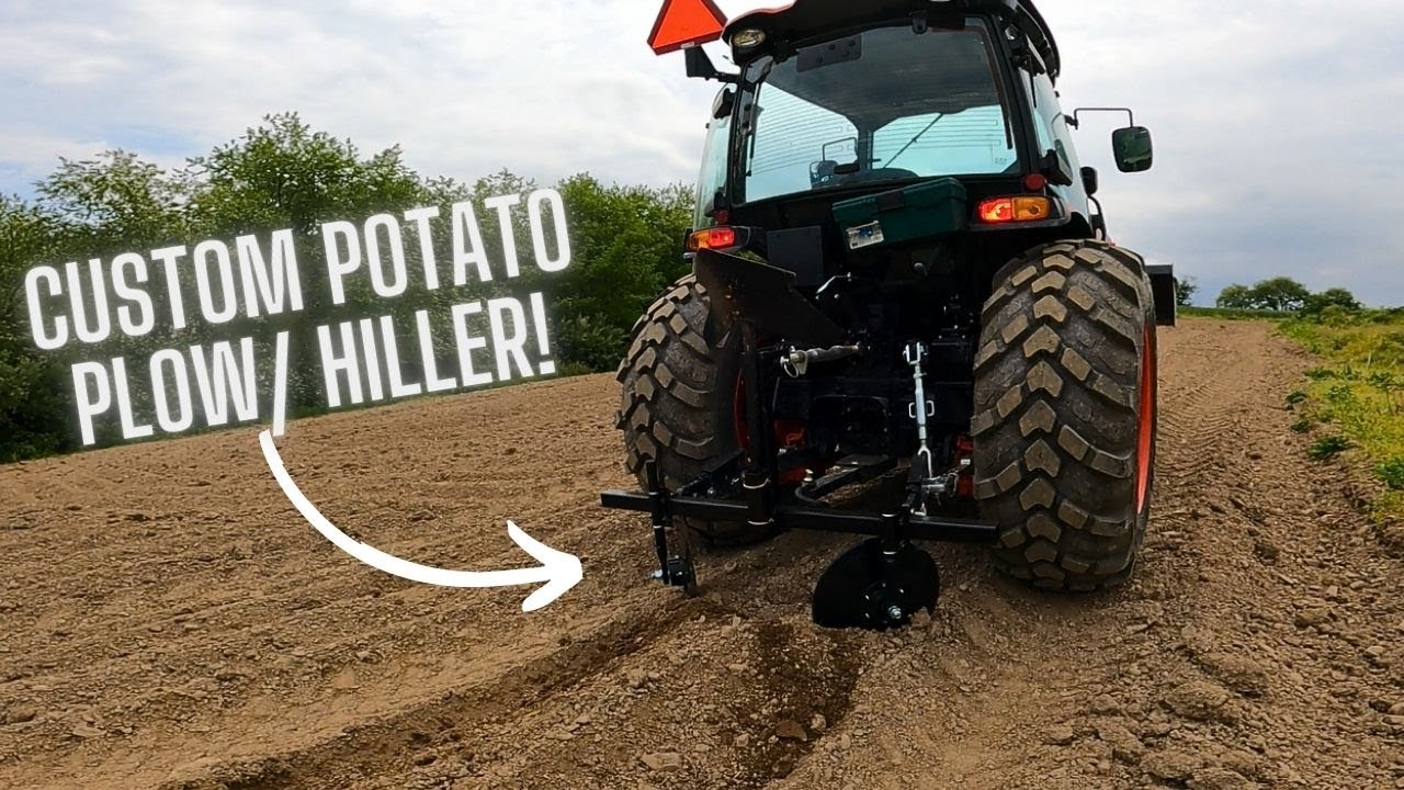 Finishing The Custom Potato Plow / Hiller attachment - YouTube