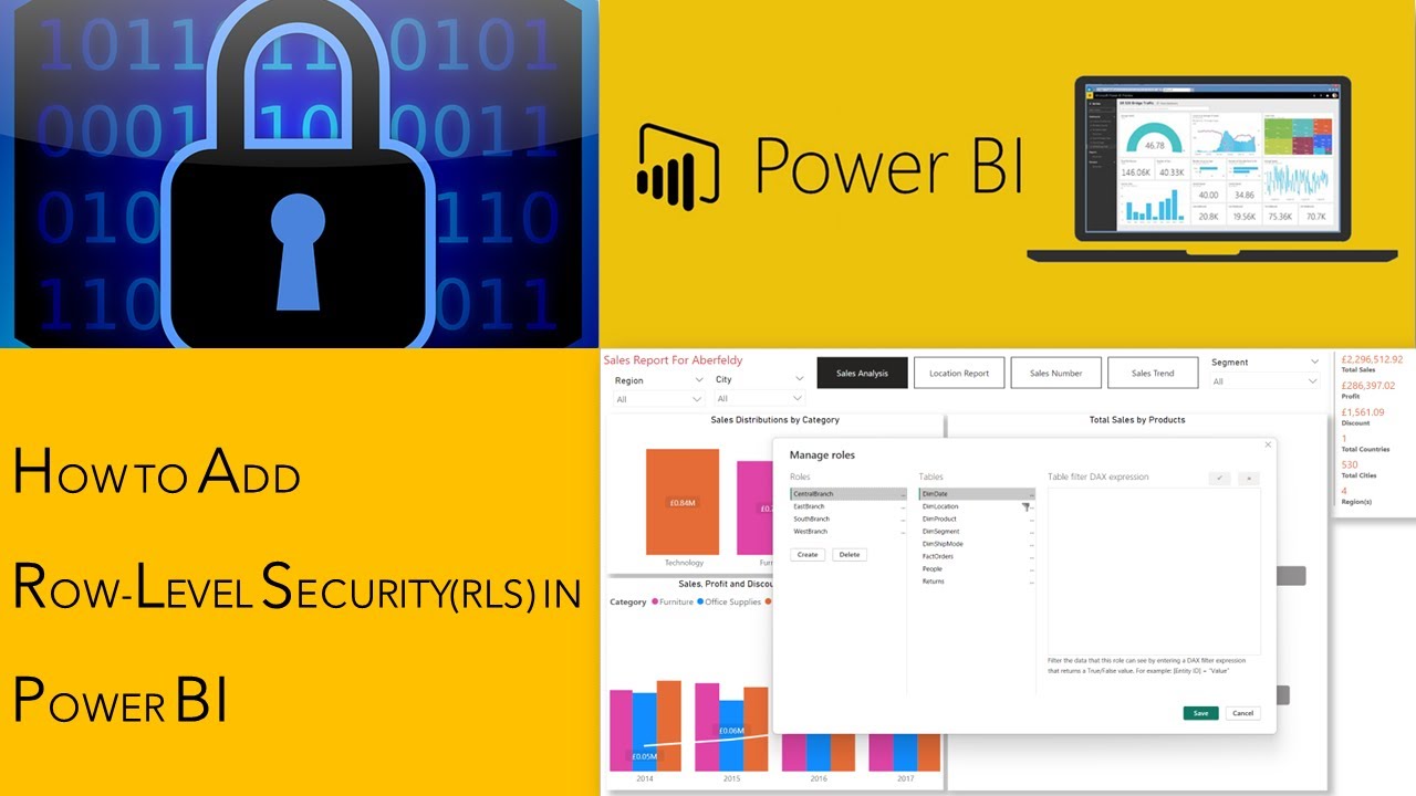 How To Add Row Level Security Rls In Your Power Bi Report Youtube