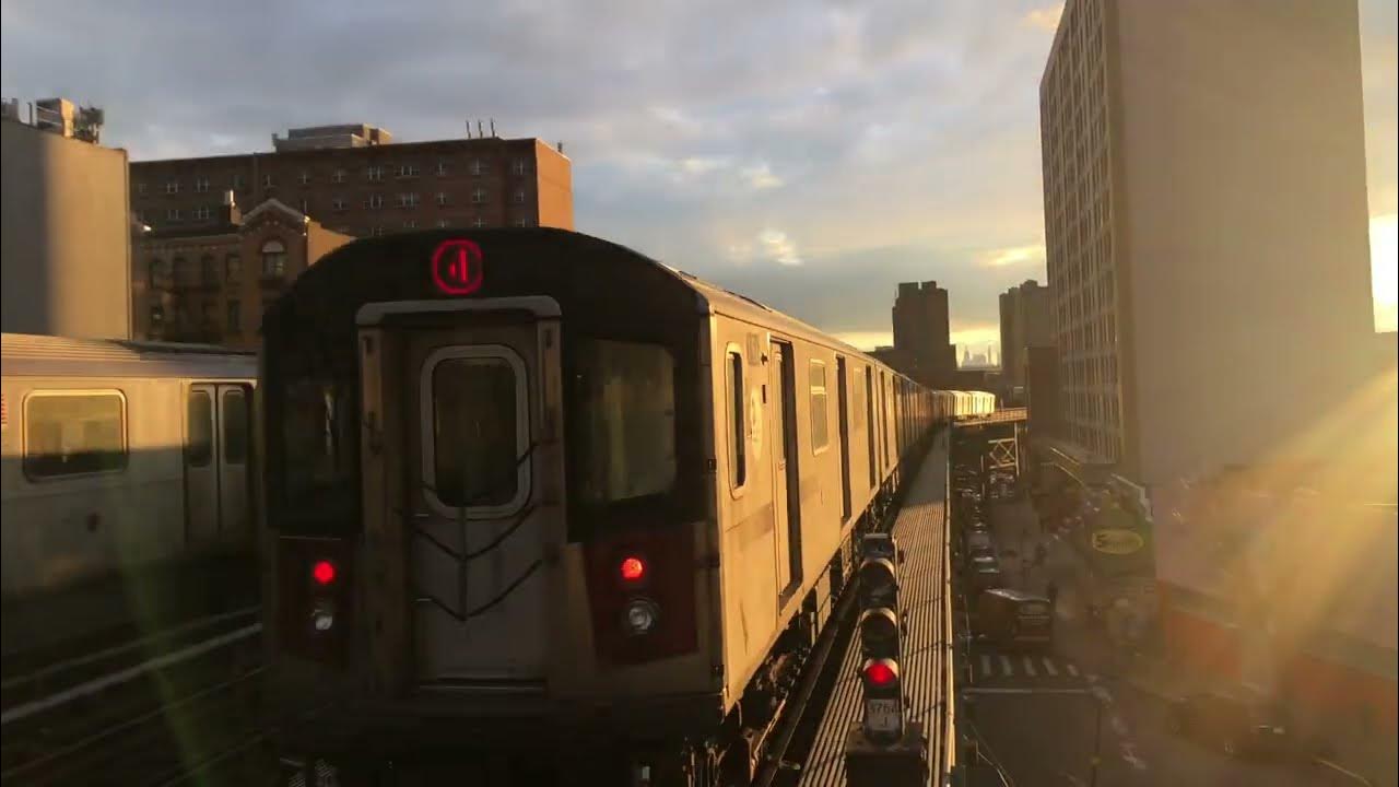 R142 / R142A (4) Trains at 170th Street - YouTube