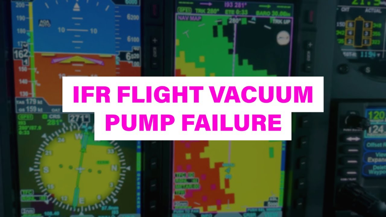 Vacuum Pump Failure | IFR Flight Storms & Weather In Twin Cessna ...