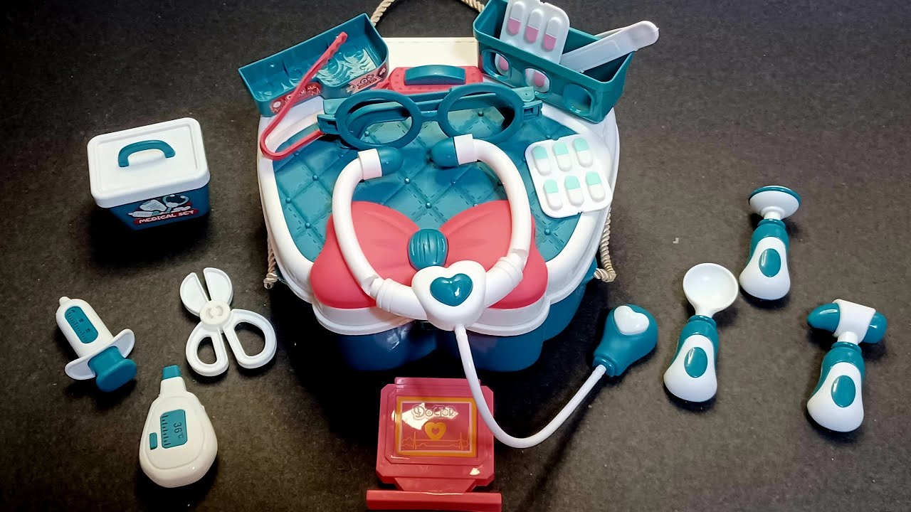 5 mins satisfying with unboxing mini doctor's set|asmr - YouTube