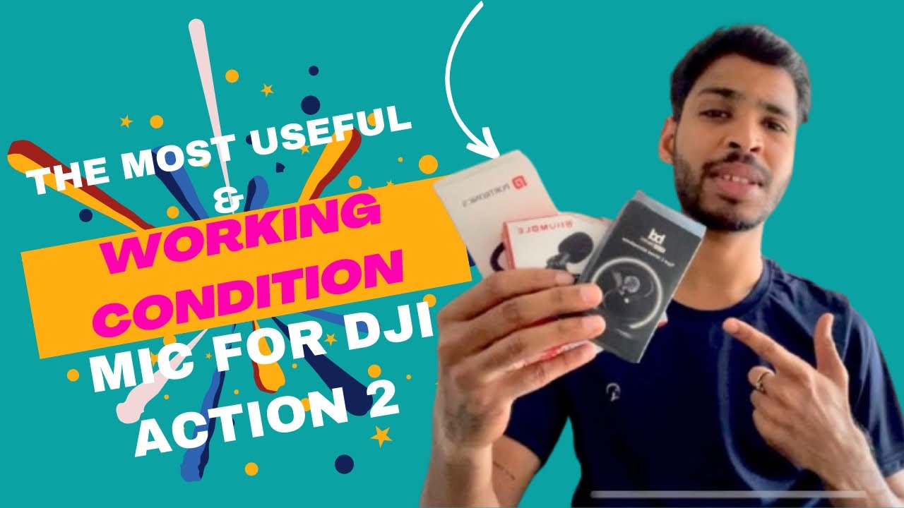 Best Motovlogging Mic For DJI Action 2 | Portronic Typ-C Adapter | Bass ...