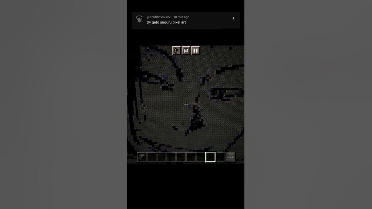 Geto Suguru Pixel Art In Minecraft Jujutsukaisen Getosuguru Minecraft Shorts Youtube