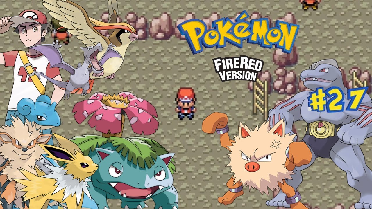 Pokemon Fire Red #27 "Caverna da Elite Four" - YouTube
