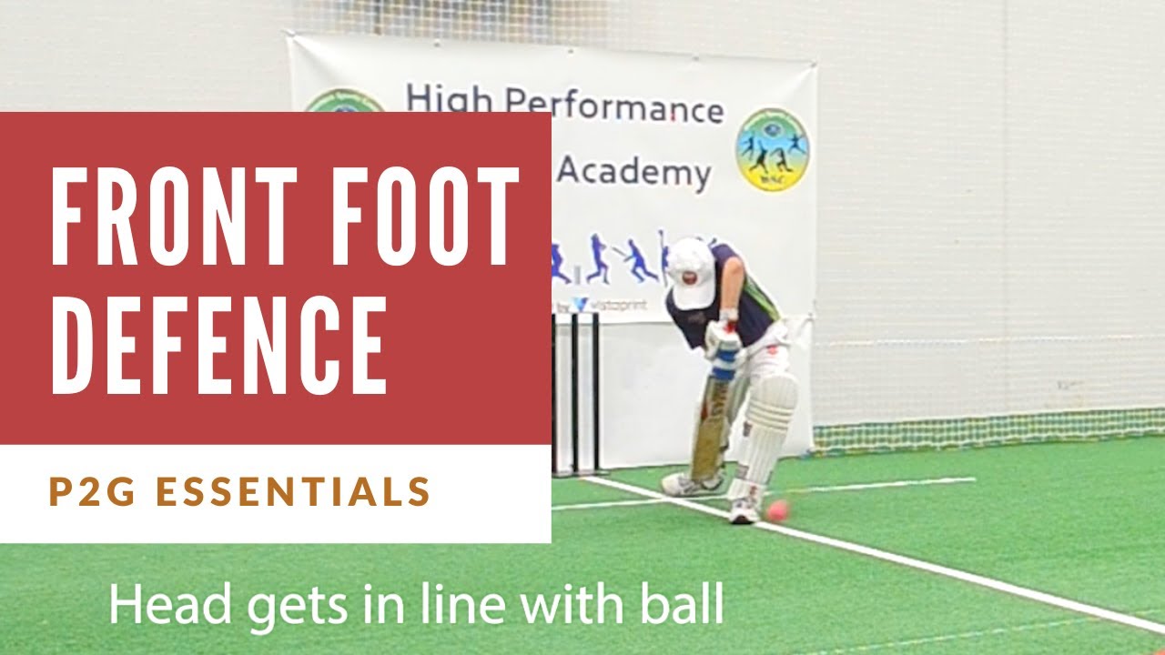 Batting Essentials - Front Foot Defence - YouTube