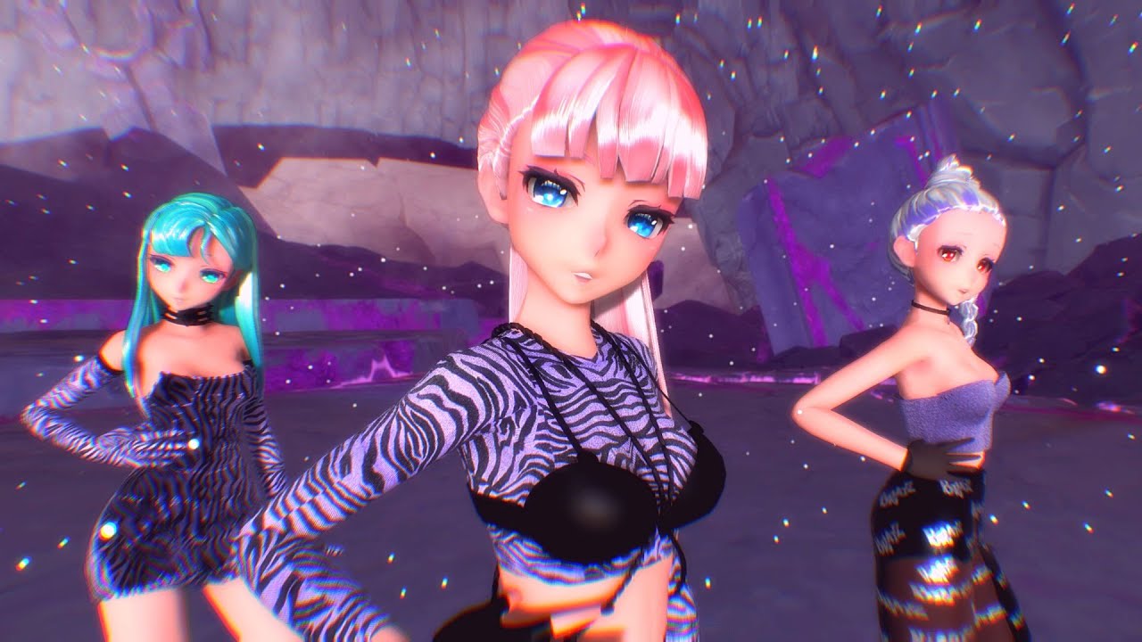 【MMD 4K】 K/DA ft. (G)I-DLE, Bea Miller, Wolftyla - The Baddest 【TDA ...