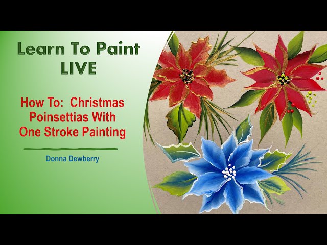 One Stroke Painting Patterns Christmas One Stroke Painting Designs