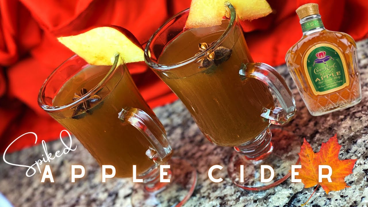 EASY HOLIDAY DRINK RECIPE | CROWN ROYAL WHISKEY: SPIKED APPLE CIDER 🍎‎️ ...