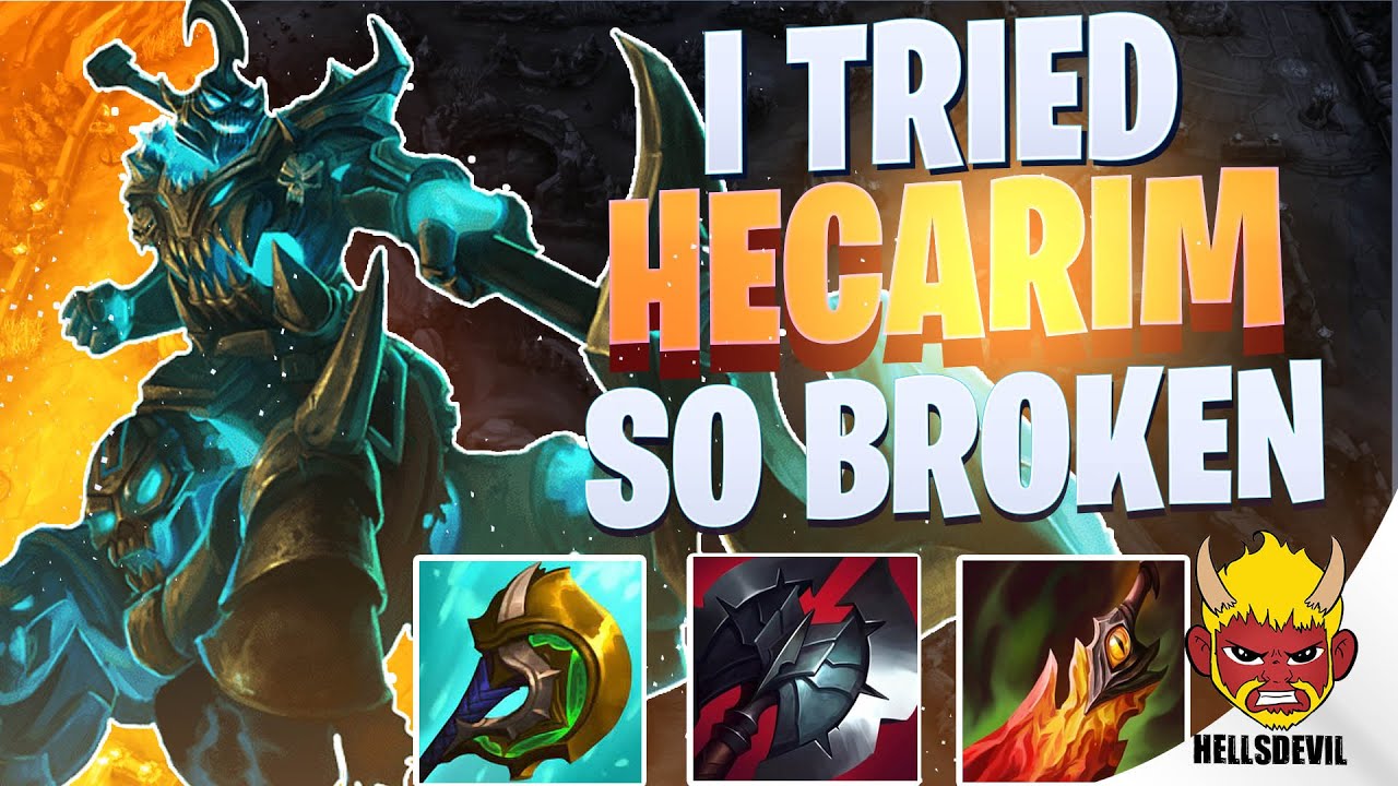 WILD RIFT | I Tried *NEW* Hecarim And He's SO BROKEN! | Hecarim ...
