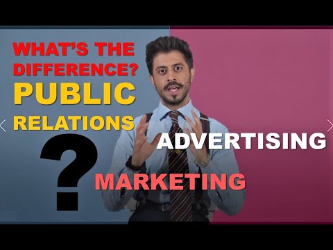 PUBLIC RELATIONS vs. Advertising vs.Marketing