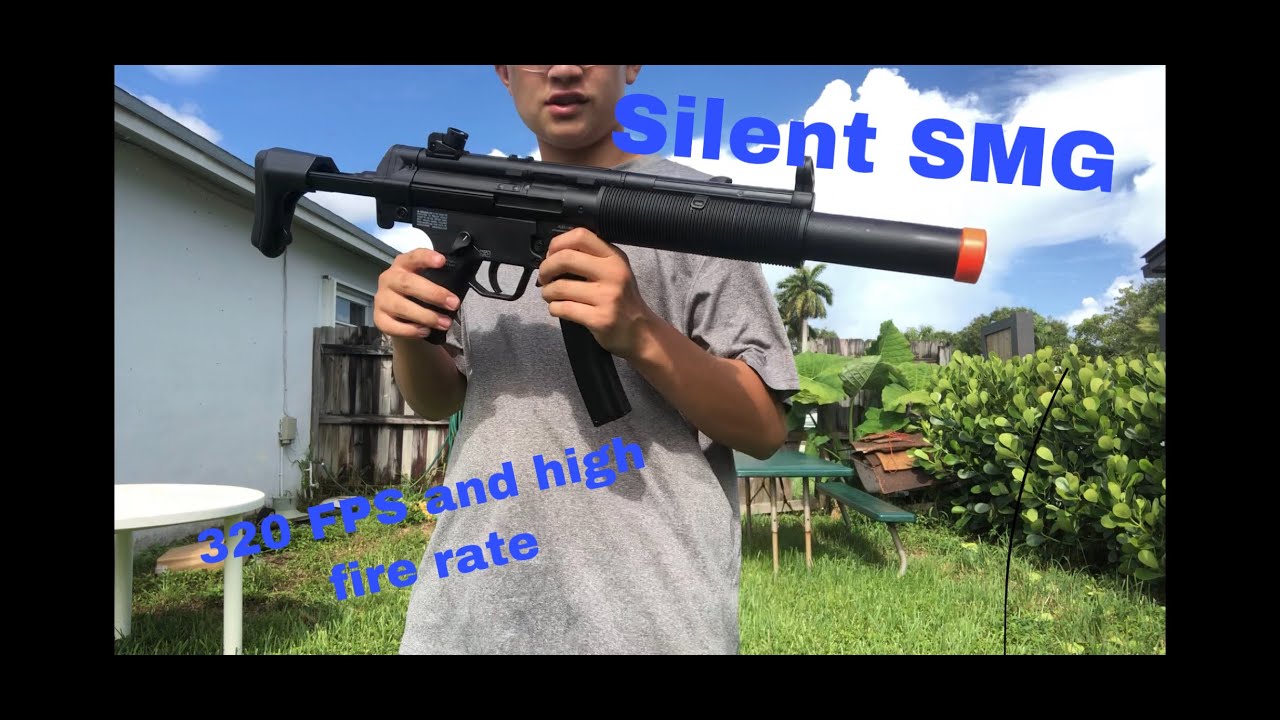 Silent MP5 Airsoft Gun Review And Unboxing - YouTube