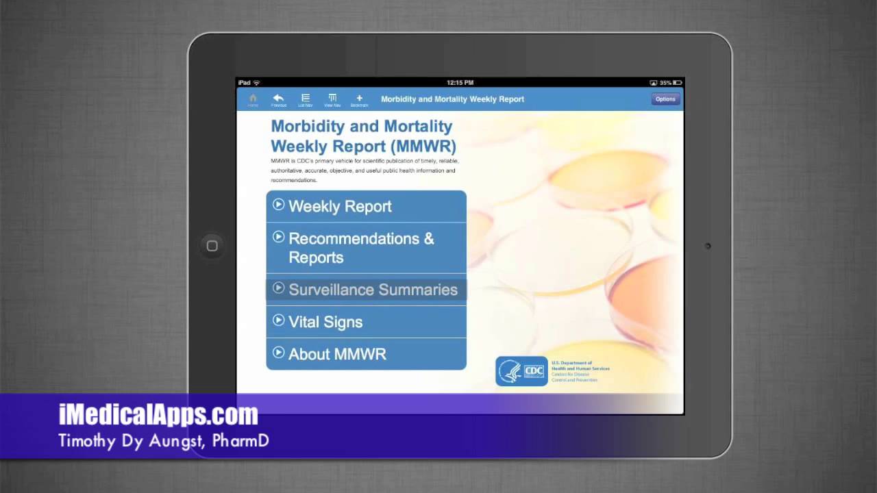 CDC MMWR App Review - YouTube