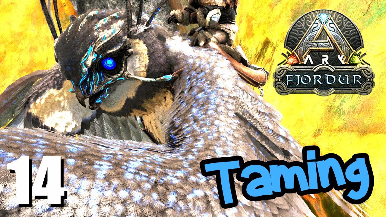 Taming R-Snow Owl + T-Rex, Tek Rex | Fjordur | ARK Survival Evolved P ...