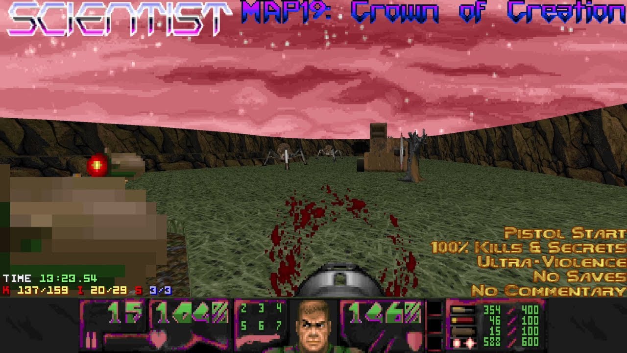Doom 2 - Scientist 2023 - MAP19: Crown of Creation - YouTube