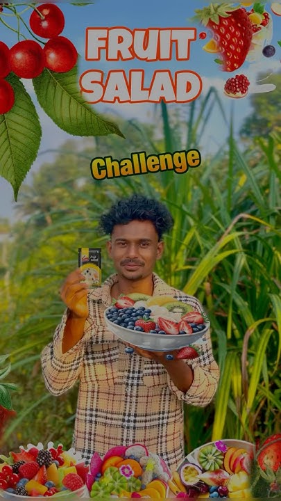 fruit salad challenge 🍓#shorts #short - YouTube