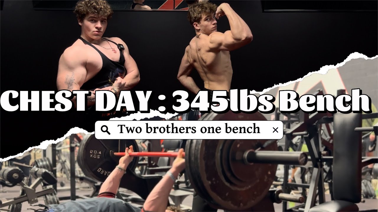 Chest Day : 345LBS / 156.49Kg Bench Press : Bulk Dinner - YouTube