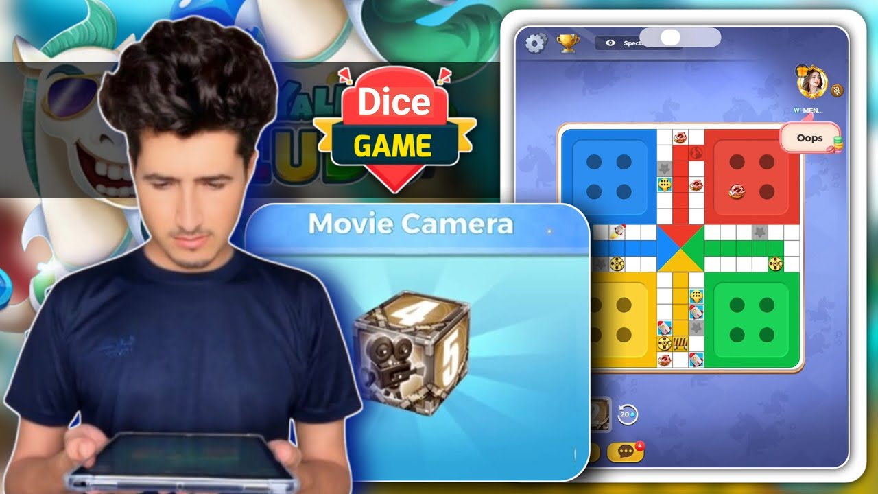 Yalla ludo movie camera dice game play🔥| Yalla ludo Quick game play🔥 ...