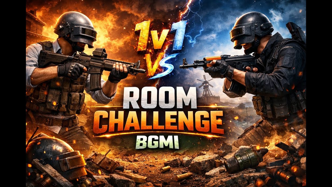 BGMI 1v1 Room Match LIVE 🏆 Pro Players Face Off | Intense Fight 🔥 - YouTube