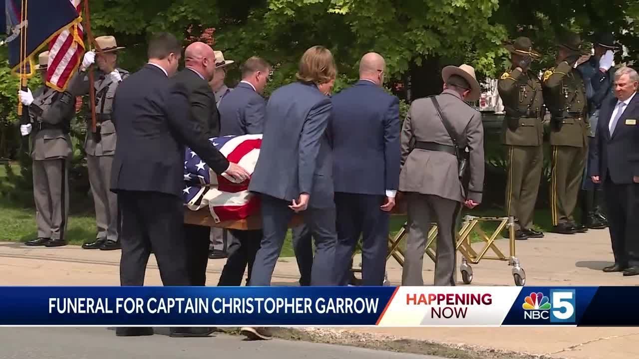 Fallen NYSP Captain Christopher Garrow laid to rest in Plattsburg - YouTube