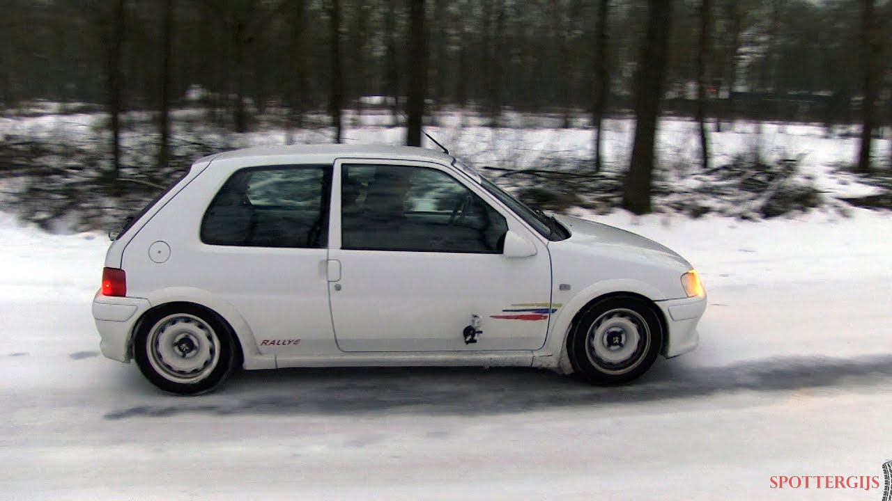 FWD Snow play: Peugeot 106 Rallye S2! - YouTube