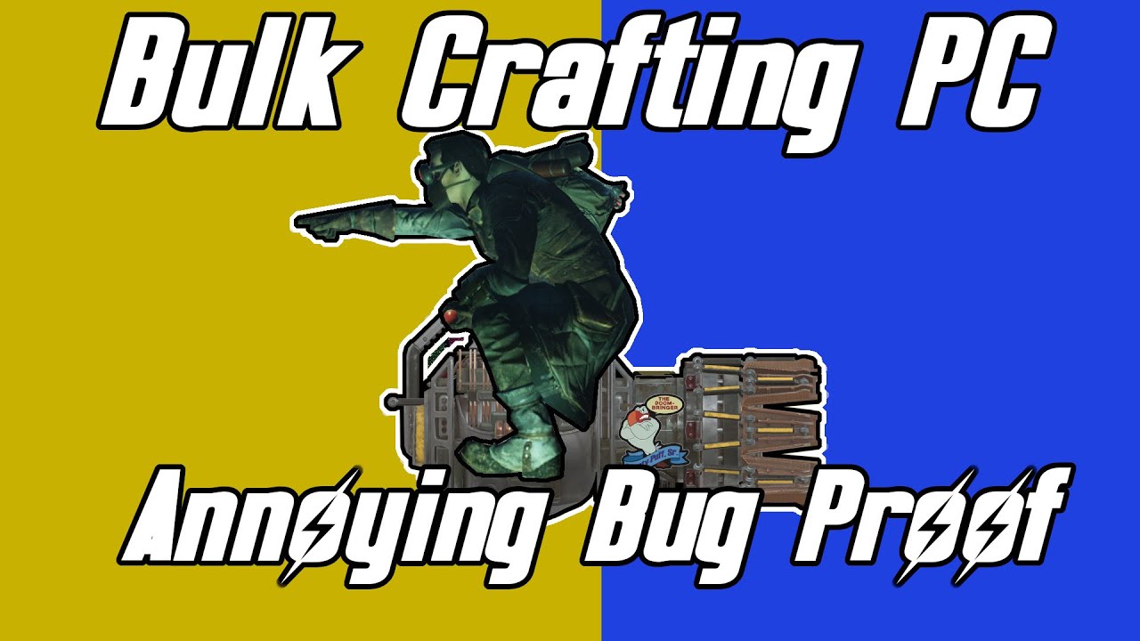 Fallout 76 PSA Bulk Crafting Bug Possibly PC Only. - YouTube