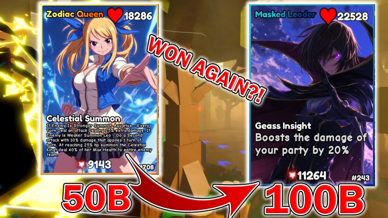 I SACKED a 50B AND a 100B Card & Got Lucky?! Anime Card Battle - YouTube