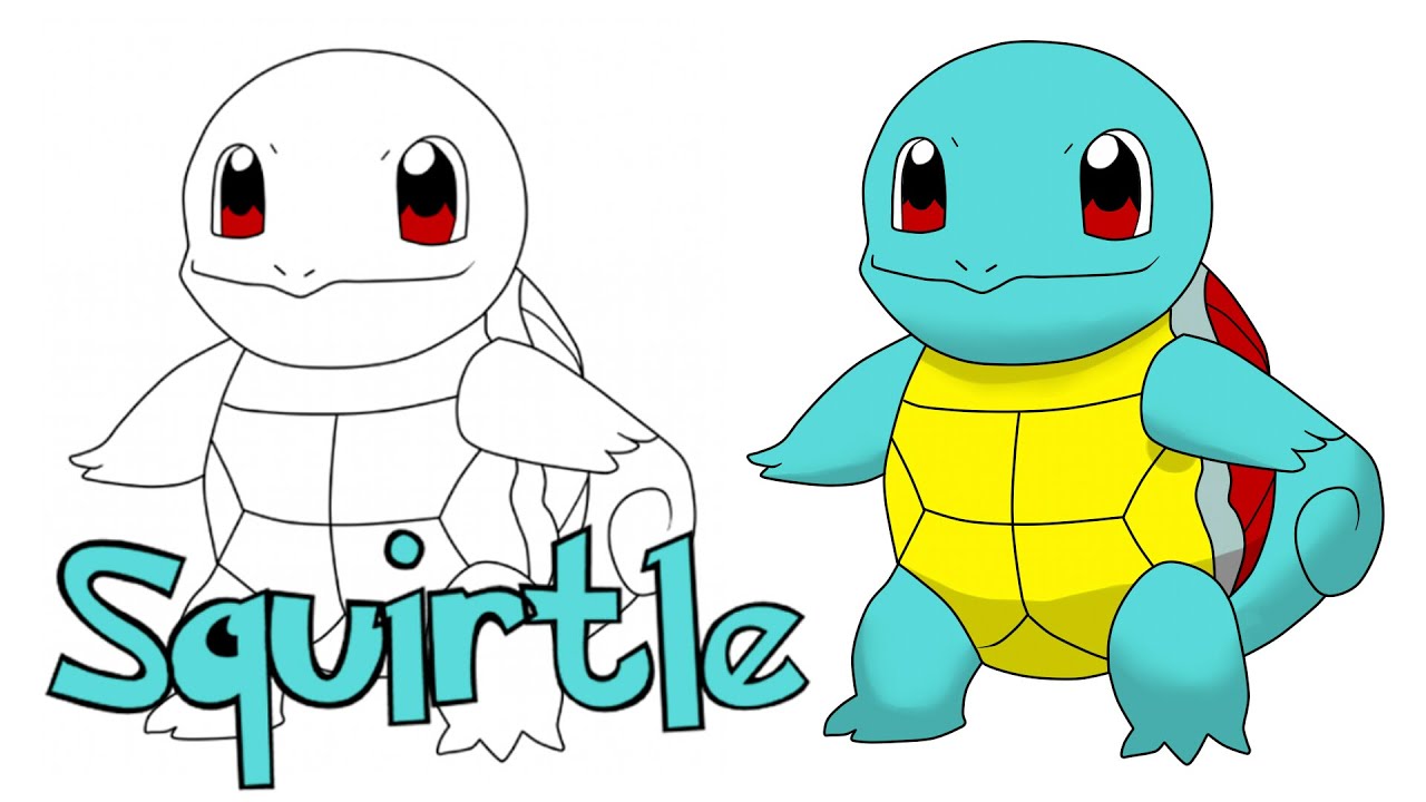 Menggambar Squirtle Pokemon Timelapse Drawing By Ost Anime Id Youtube