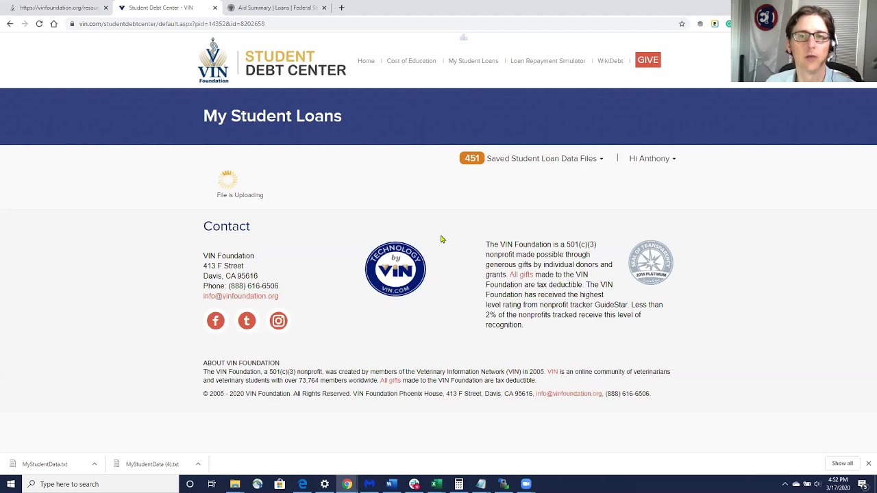 VIN Foundation | Student Loan Interest Waiver and COVID-19 - YouTube