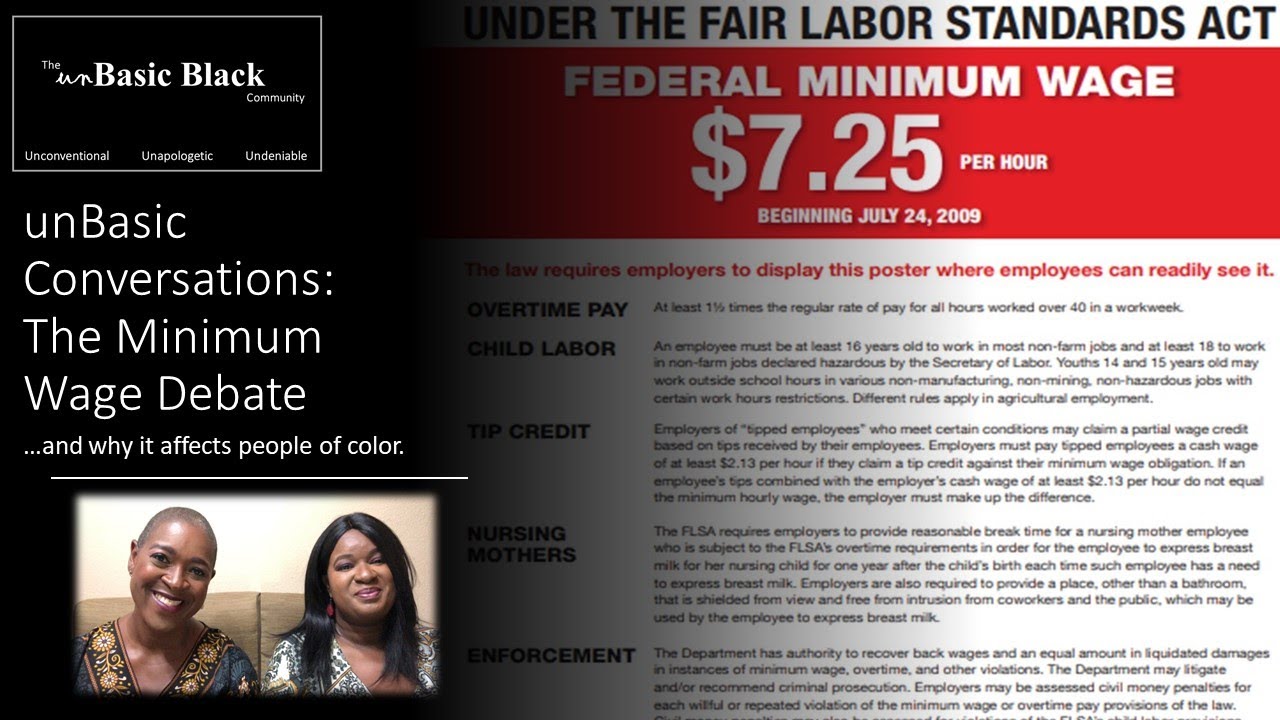 The Minimum Wage Debate...and why it affects people of color. - YouTube