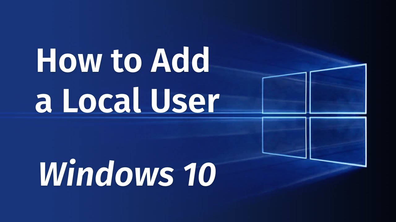 Add another person to your PC-Windows 10 | APTeck Tutorials - YouTube