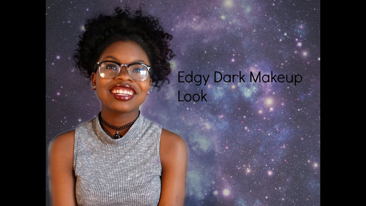 Dark Edgy Makeup Look - YouTube