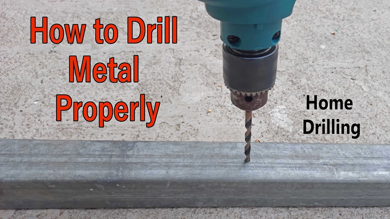 How to Drill Metal Properly. The Right way. Home drilling - YouTube