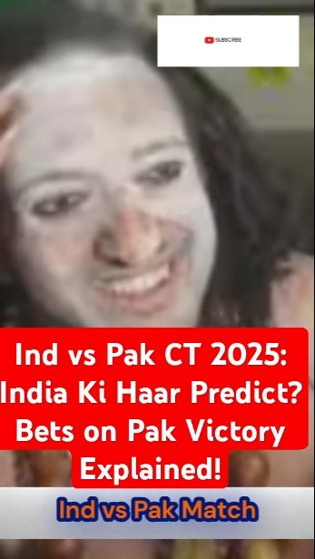 "Ind vs Pak CT 2025: India Ki Haar Predict? Bets on Pak Victory ...
