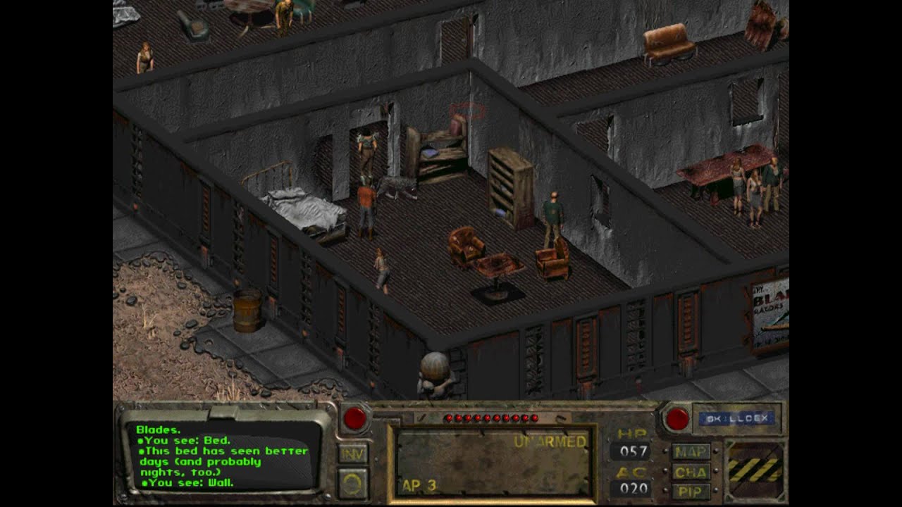 Fallout 1 - part 96 - Boneyard - gameplay - hardest difficulty - YouTube